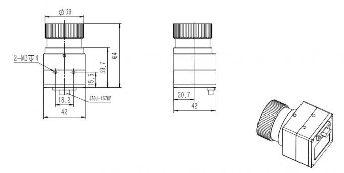 Uncooled Fpa Thermal Imaging Module , 640 X 512 Pixel Ir Camera Module
