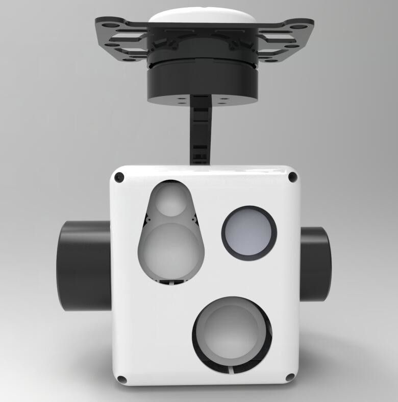 Three-axis Multi-sensor Micro Gimbal With IR + TV + LRF Uncooled FPA EO ...